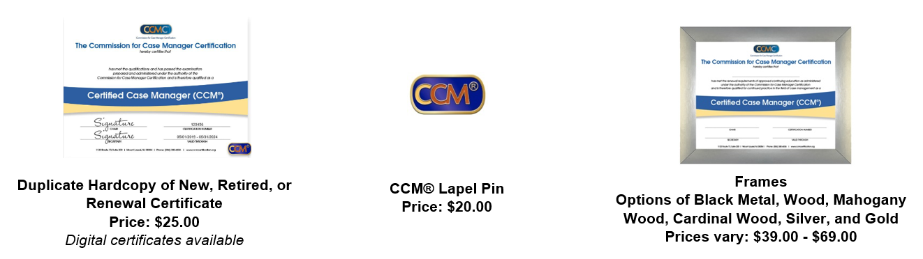 CCM® Certificate and Products | Commission for Case Manager Certification (CCMC)